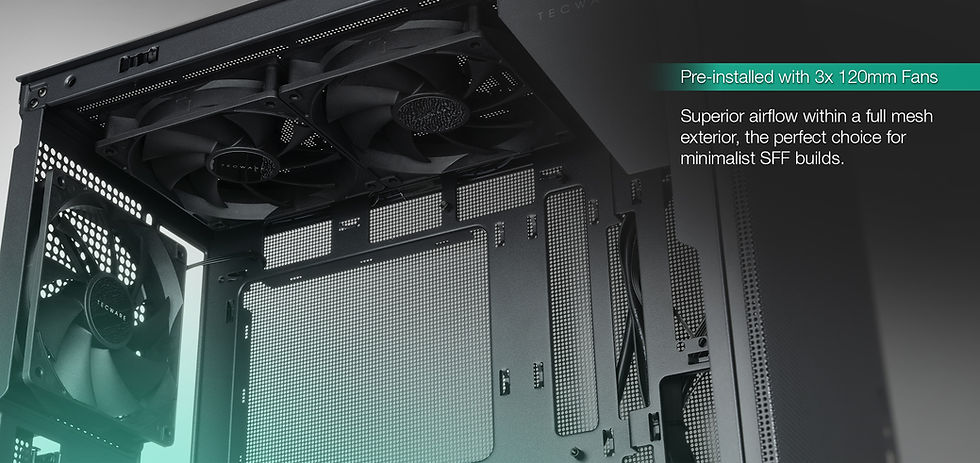 TECWARE Fusion 2 Hybrid SFF ITX/mATX Case - Support SFX/ATX size PSU ...