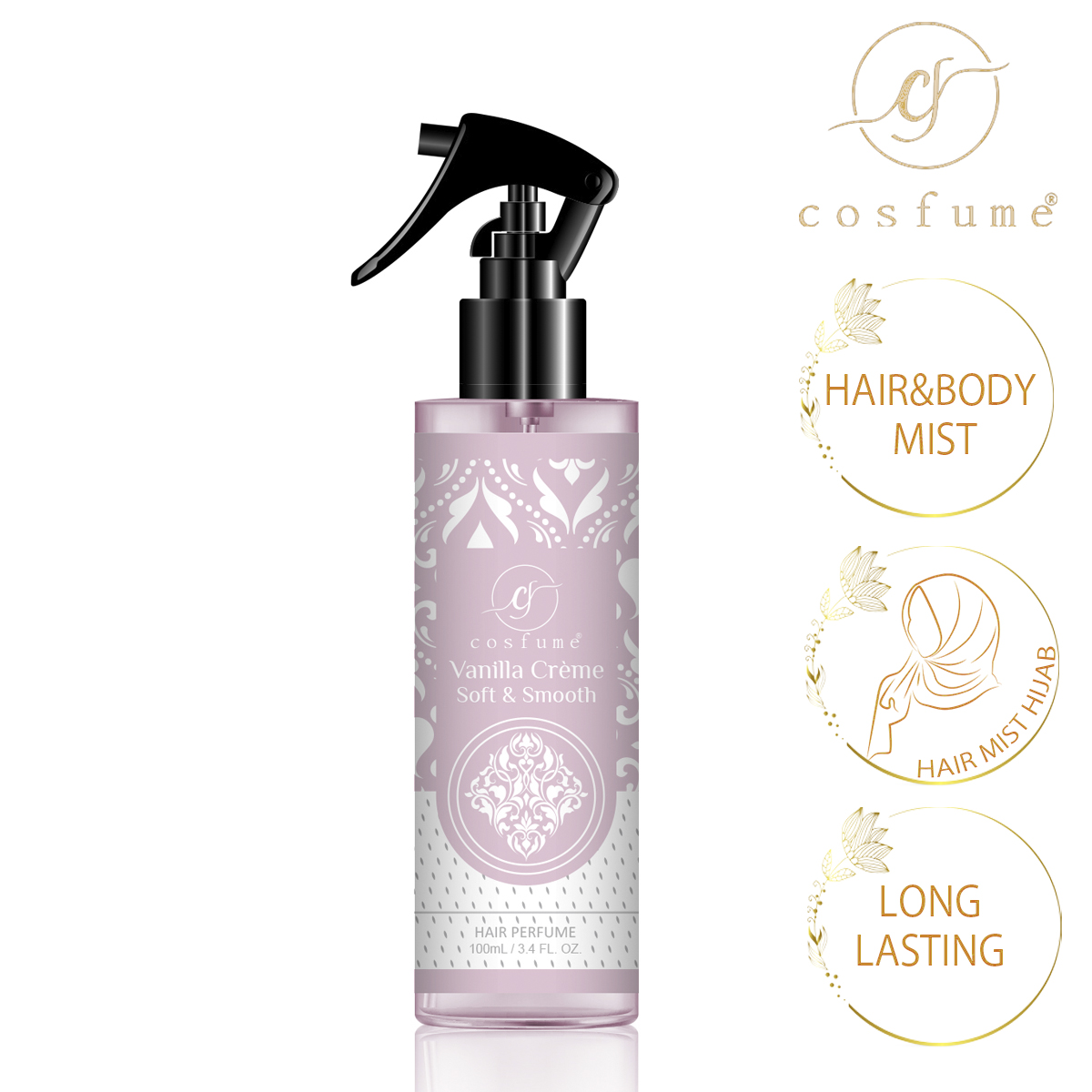 Cosfume Semburan Rambut Viral Wanita Hijab 100ML | Shopee Malaysia