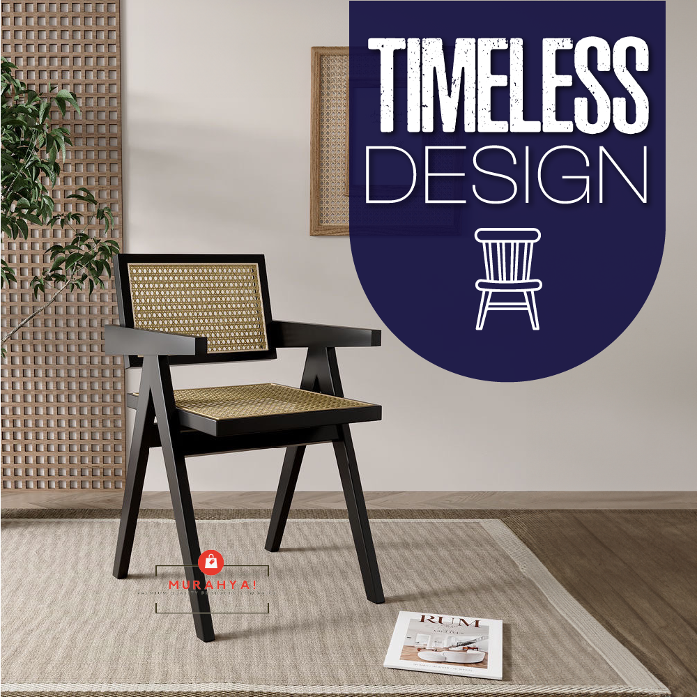 Kerusi Rotan Klasik Rattan Chair Nordic Dining Chair Rattan Kerusi ...