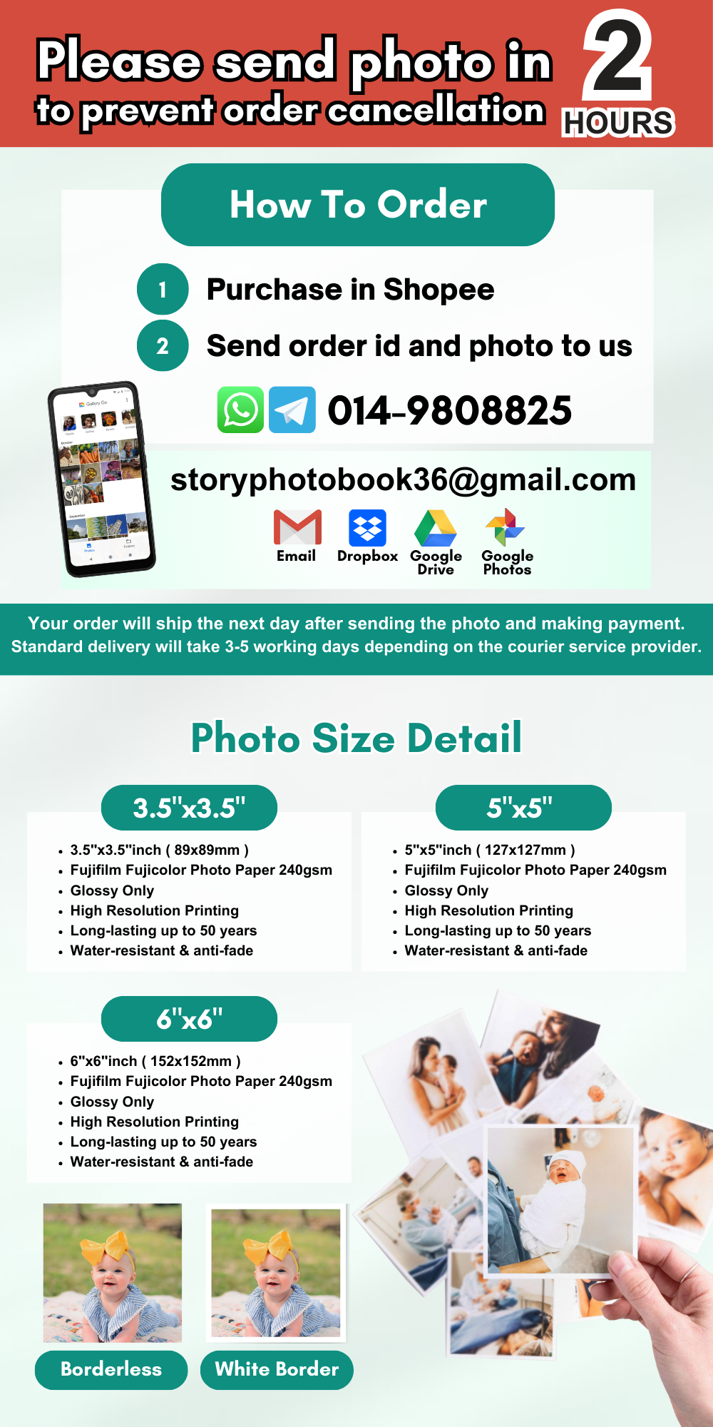 Fujifilm Square Size | 5x5 | 6x6 Photo Print | Express Print | Cuci ...