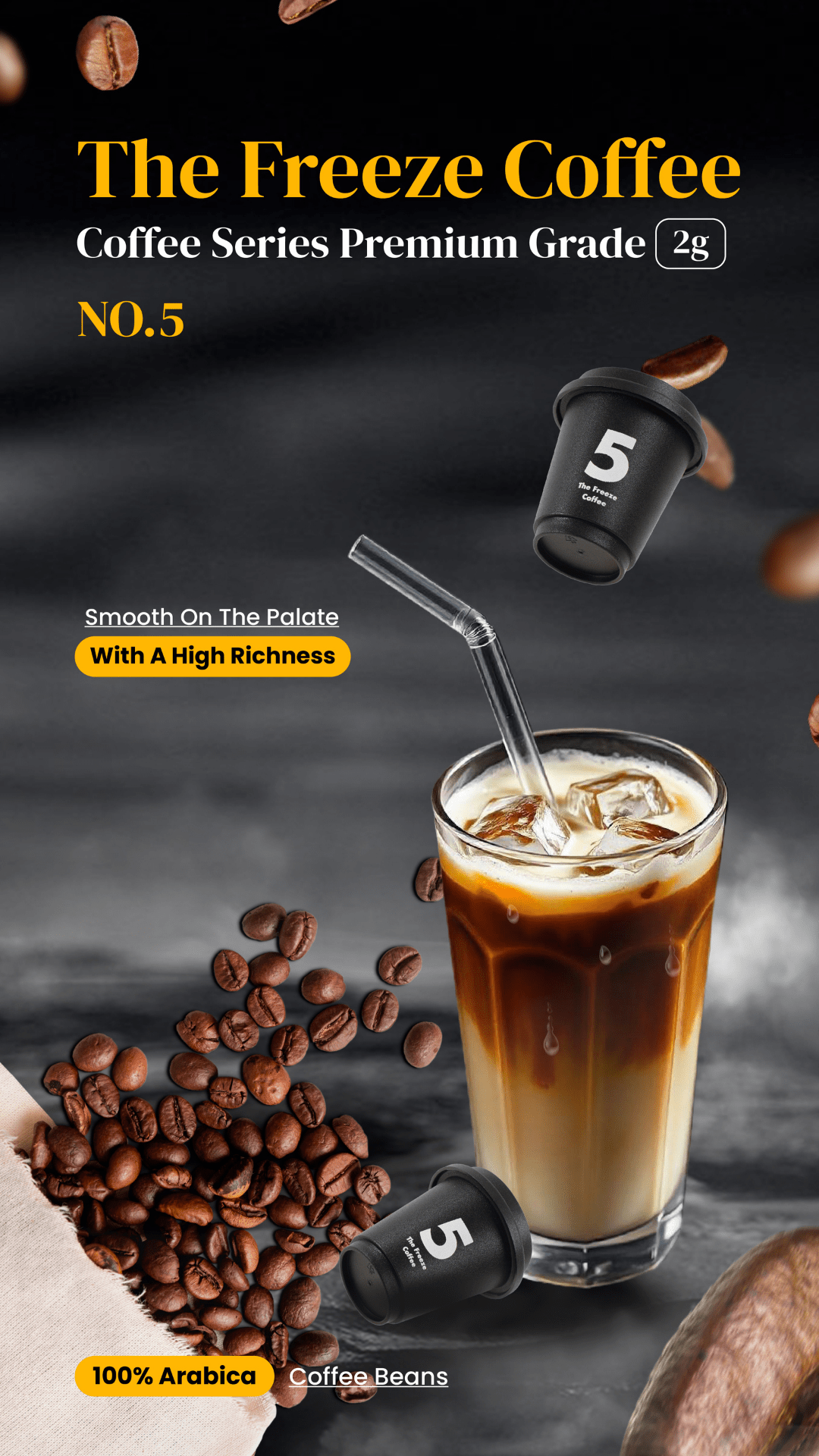 NELSON NO.5 THE FREEZE COFFEE Super Fast Coffee Freeze Dried Sejuk Beku ...