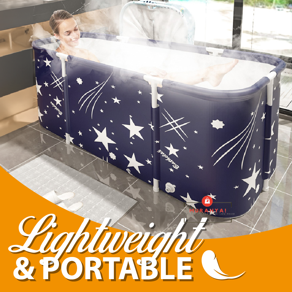 Foldable Bath tub Tab mandi lipat dewasa mudah alih Folding adult kids ...