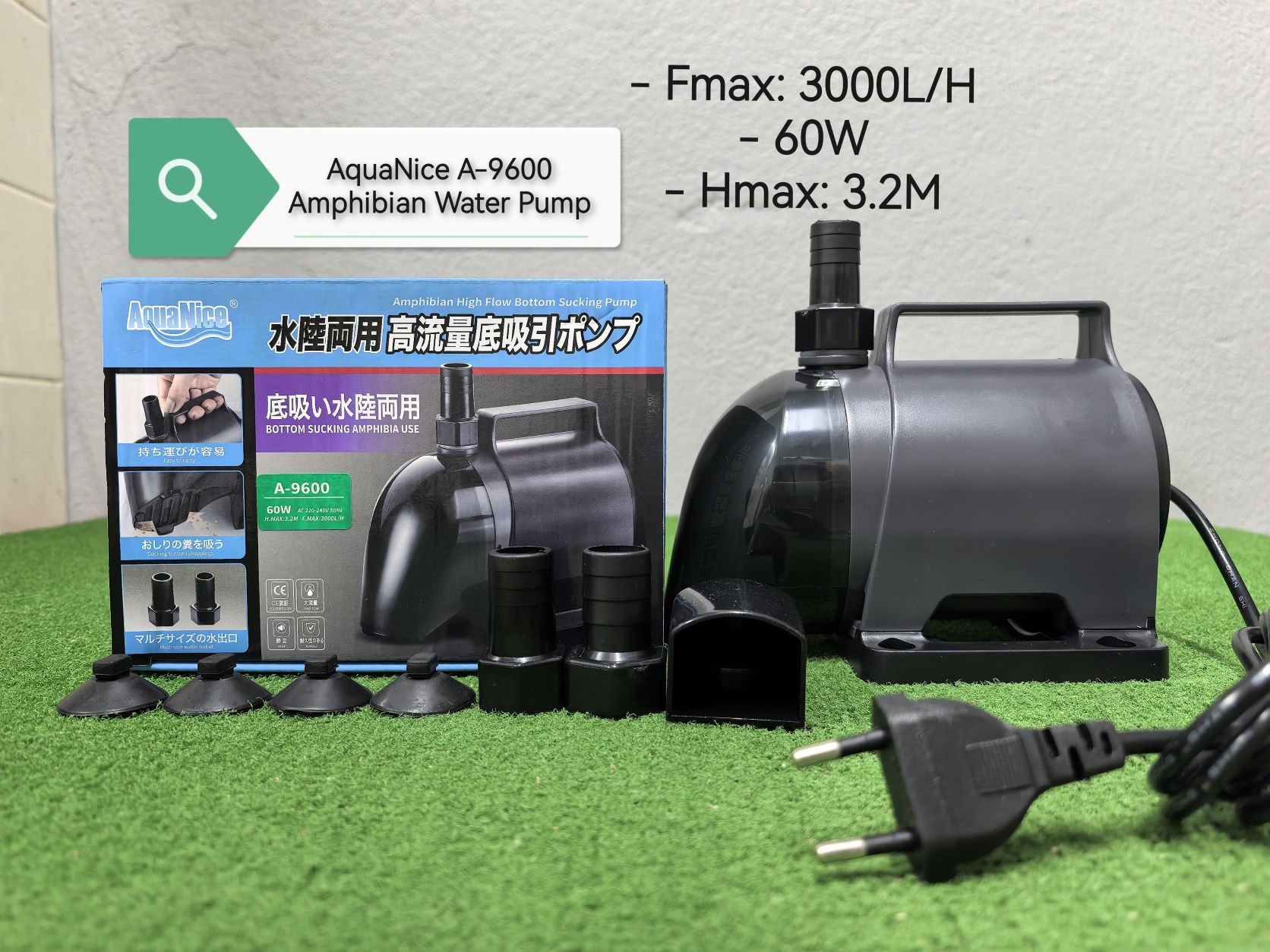 AquaNice Amphibian High Flow Bottom Sucking Pump A-9400 / A-9500 / A ...
