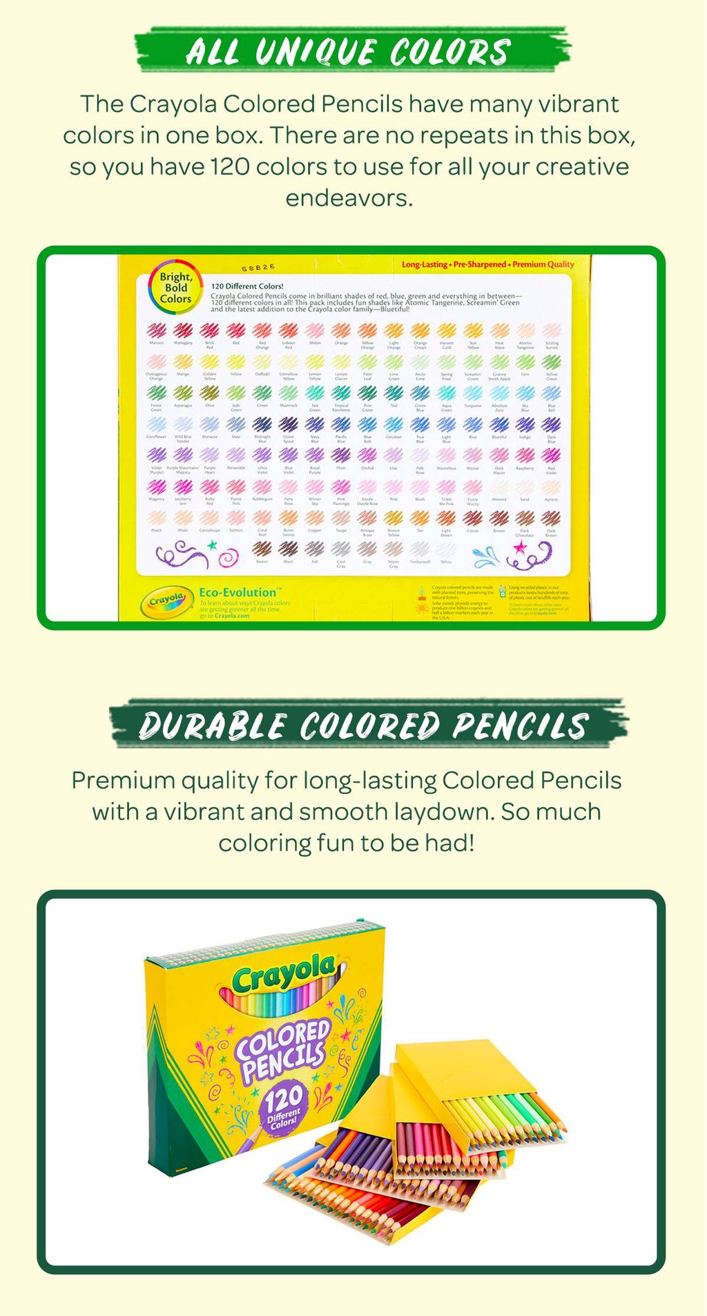 Crayola Colored Pencils. 120 Count Age 4 + | Shopee Malaysia