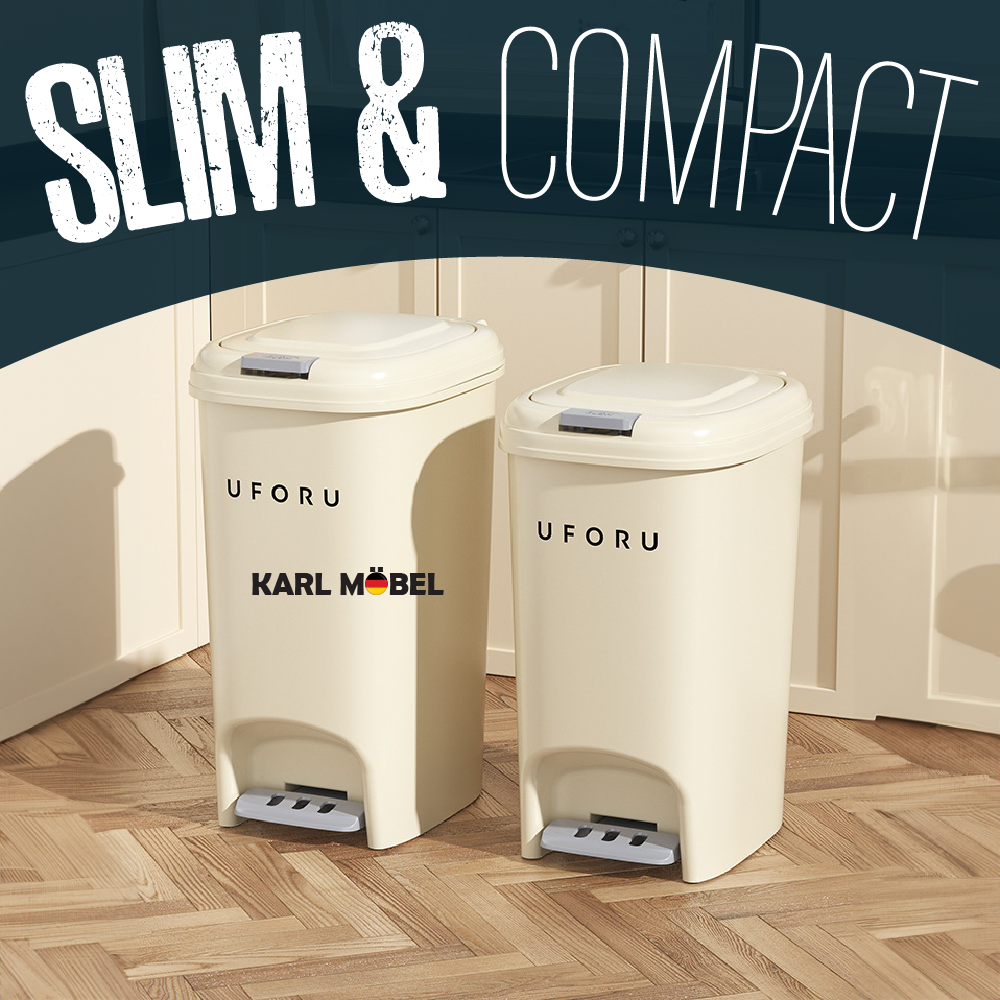 Dustbin Kitchen Large Capacity Trash Bin Household With Lid Foot ...