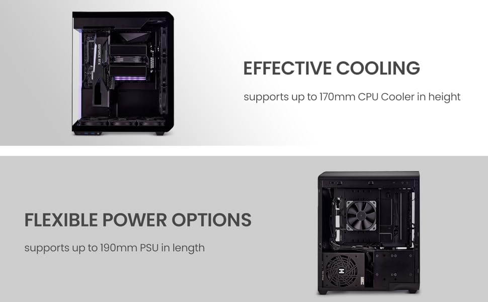 # SSUPD Xhuttle - Dual Chamber ATX Mid Tower T.G PC Case With 3 x 120mm ...