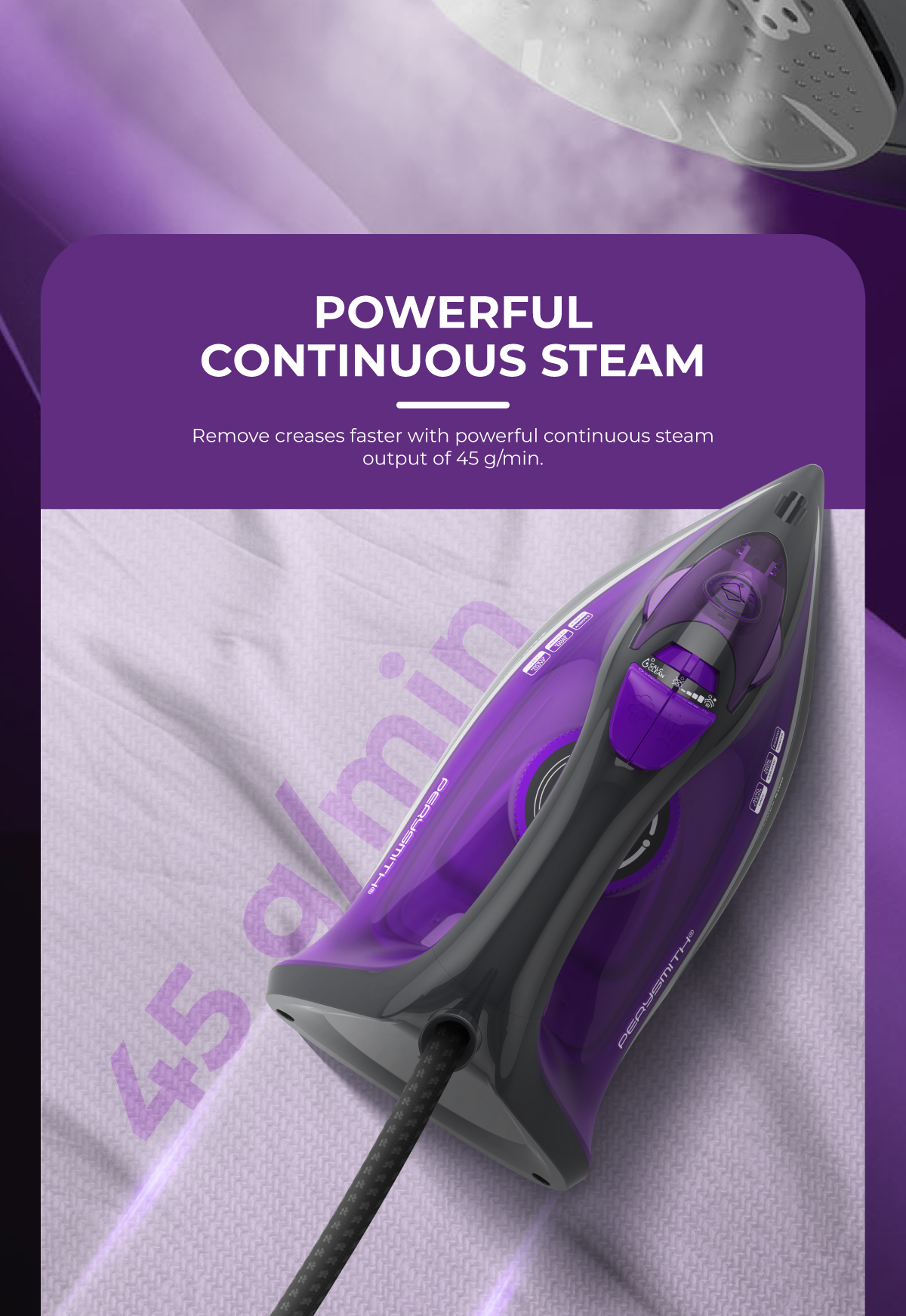 PerySmith Steam Iron Steamcare Series E100 | Shopee Malaysia