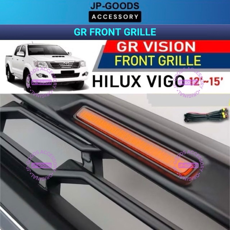 Toyota Hilux Champ Vigo 2012 - 2015 Front Grill Yellow LED KUN26 front ...