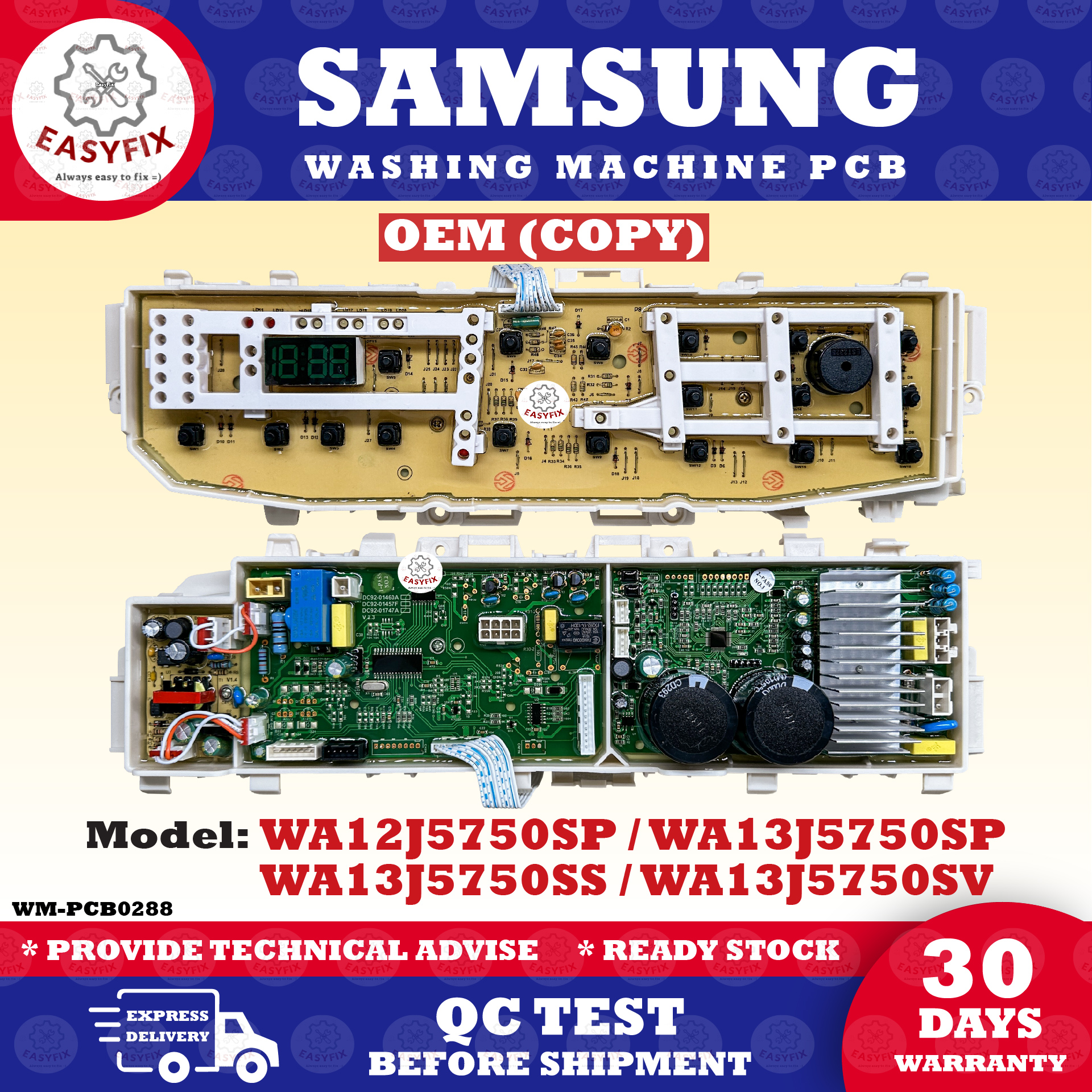 WA12J5750SP / WA13J5750SP / WA13J5750SS / WA13J5750SV / WA12J5750SV ...