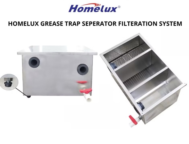 Mk.wares Homelux Stainless Steel Grease Trap 350mm&470mm/Kitchen Oil ...