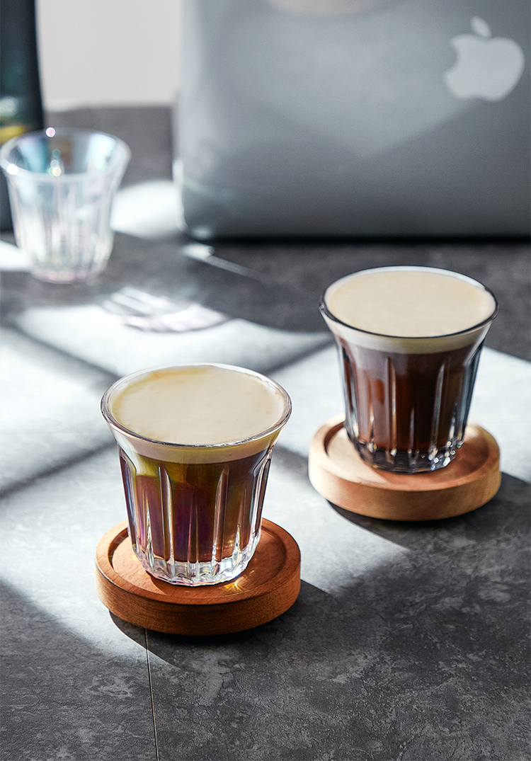 Bincoo Espresso Coffee Flat White Glass Cup lattle coffee cup Glass Cup ...