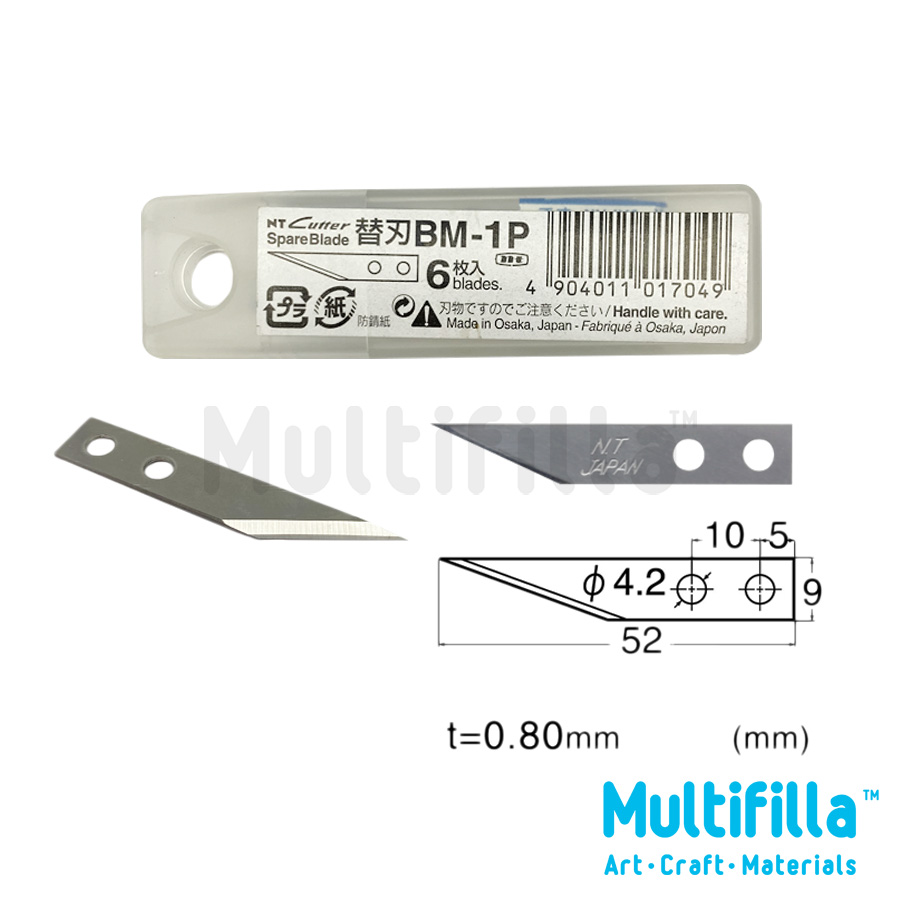 NT Cutter Spare Blades 6pcs (BM-1P) | Shopee Malaysia