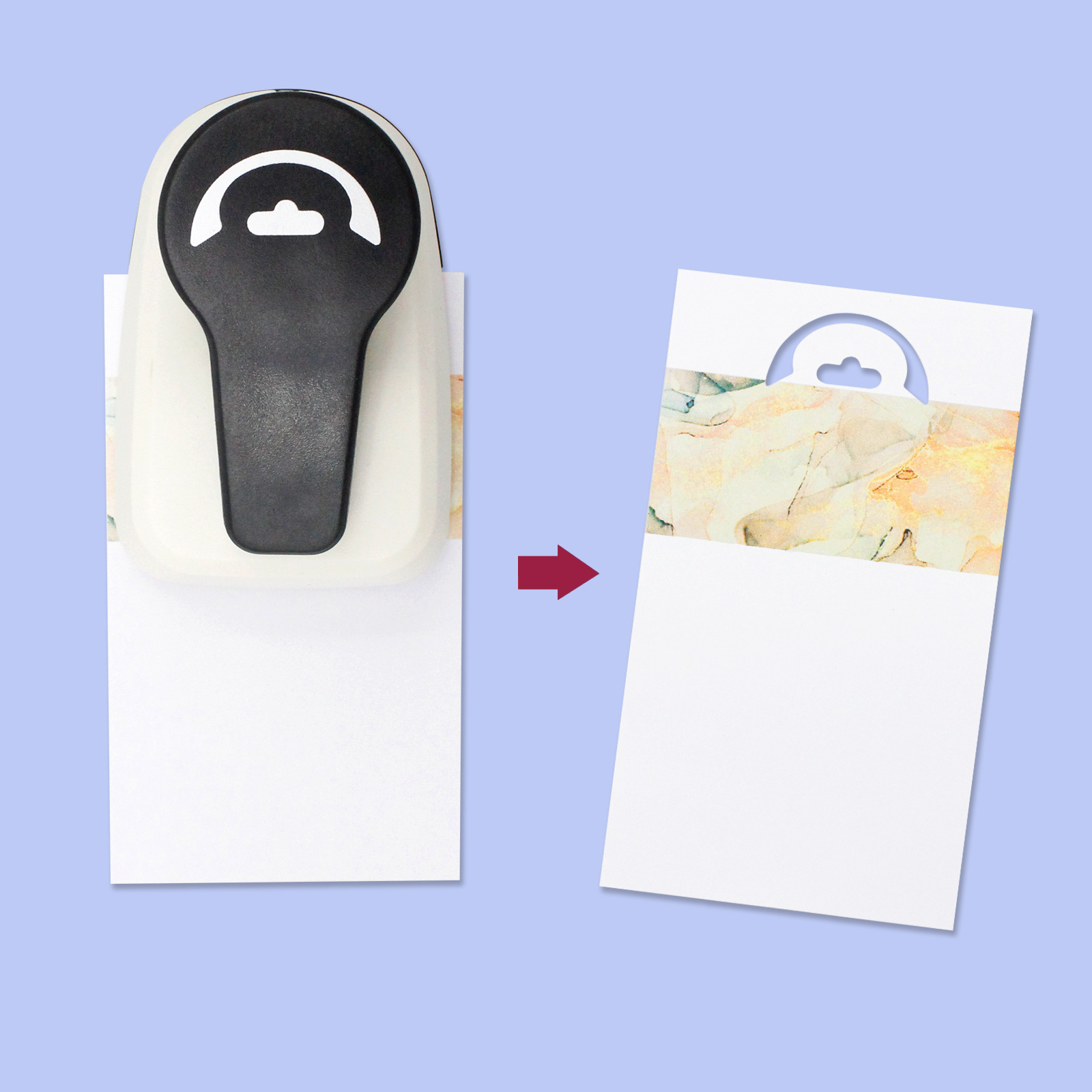 Jewelry Necklace Bracelet Display Foldover Hang Tag Card Maker Puncher ...