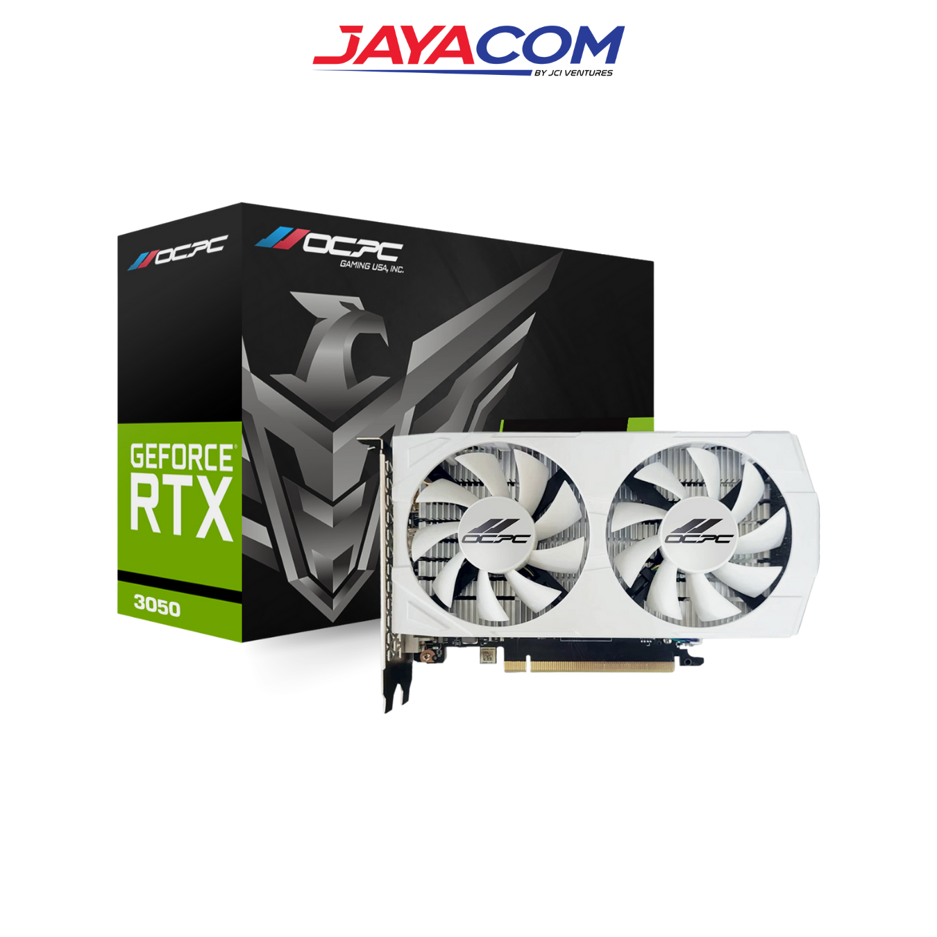 OCPC Nvidia GeForce RTX 3050 Miracle White 6GB GDDR6 Graphics Card ...