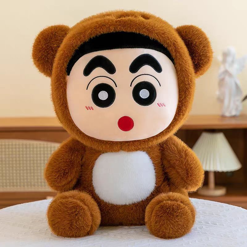 Creative Cross-Dressing Crayon Shin-Chan Plush Toy Funny Frog Shin-Chan ...
