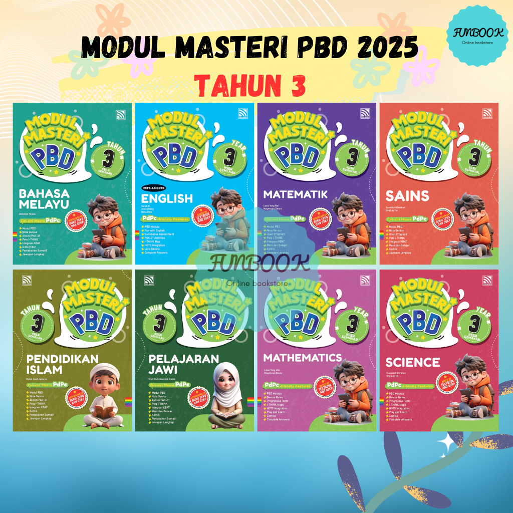 [FUNBOOK] Modul Masteri PBD KSSR Tahun 1-6 (𝐄𝐝𝐢𝐬𝐢 𝟐𝟎𝟐𝟓) / Pelangi / Buku Latihan | Shopee Malaysia