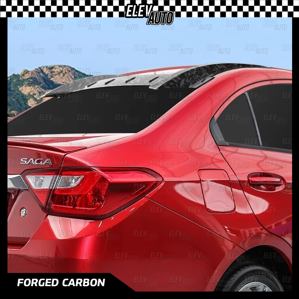 Proton Saga VVT MC1 MC2 2016 - 2025 Rear Top Roof Spoiler Carbon Matte ...