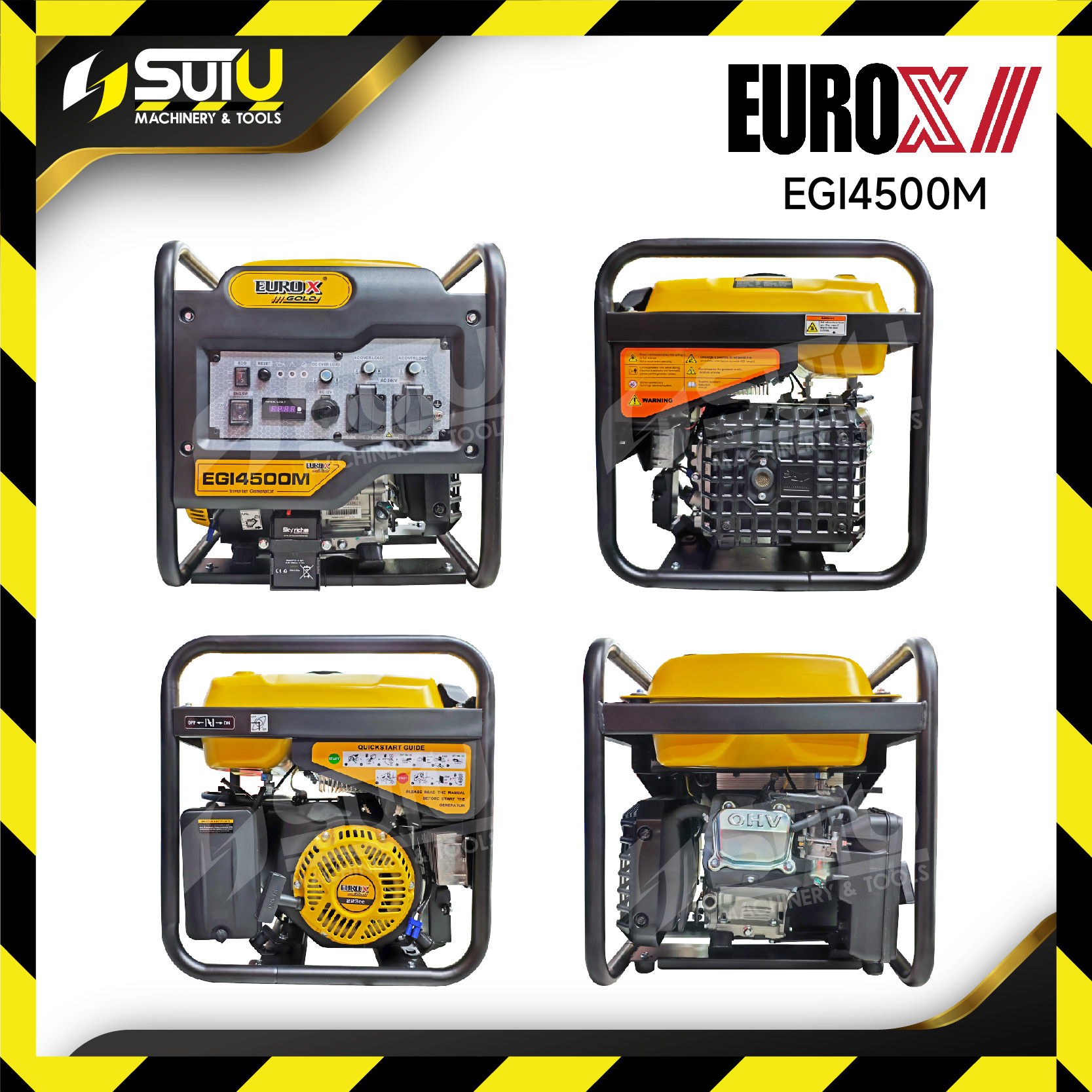 EUROX GOLD EGI4500M 223CC Inverter Generator / Penjana 4500W | Shopee Malaysia