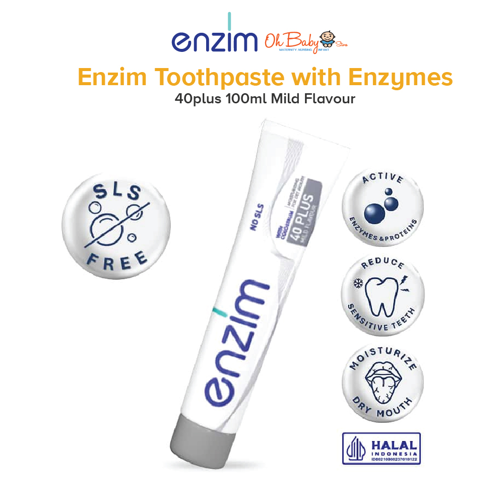 Enzim Toothpaste with Enzymes 40plus 100ml Mild Flavour | Shopee Malaysia