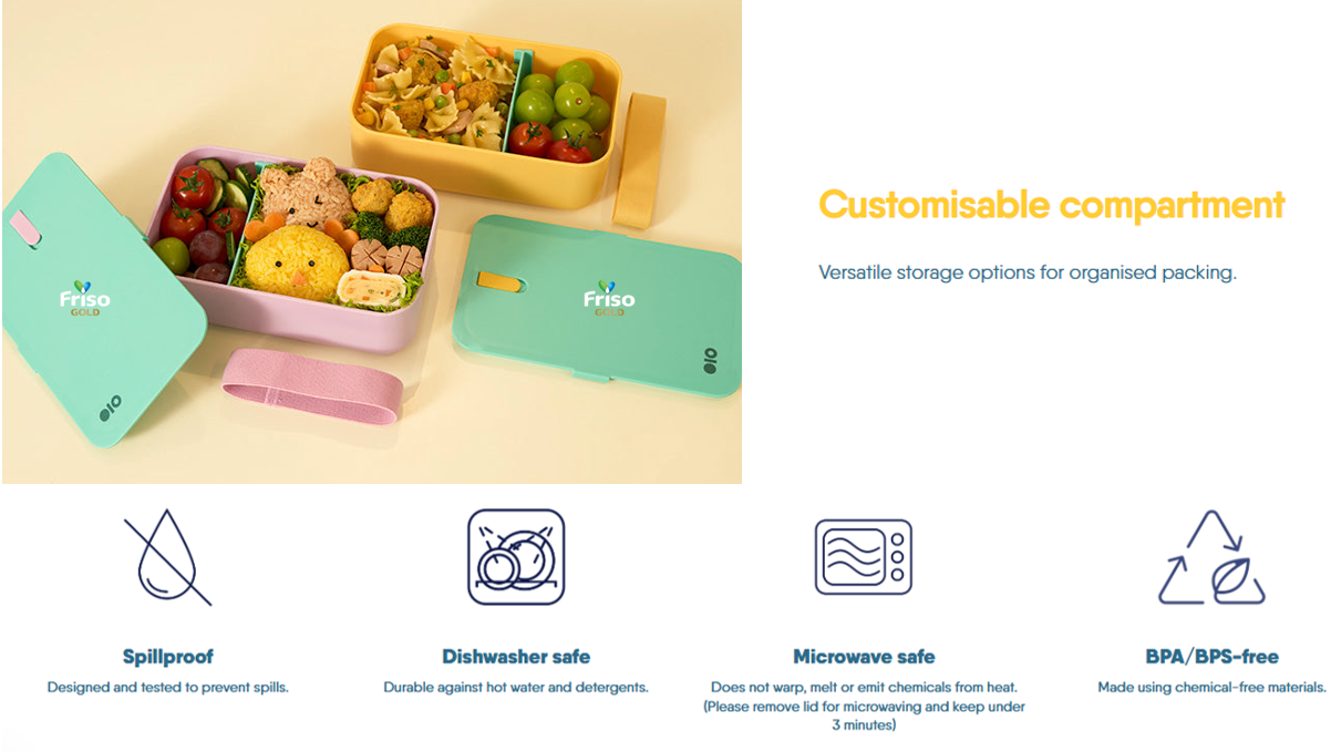 Montigo OiYO X Friso Kids in School Collection Lunch Box (1000ml/32oz ...