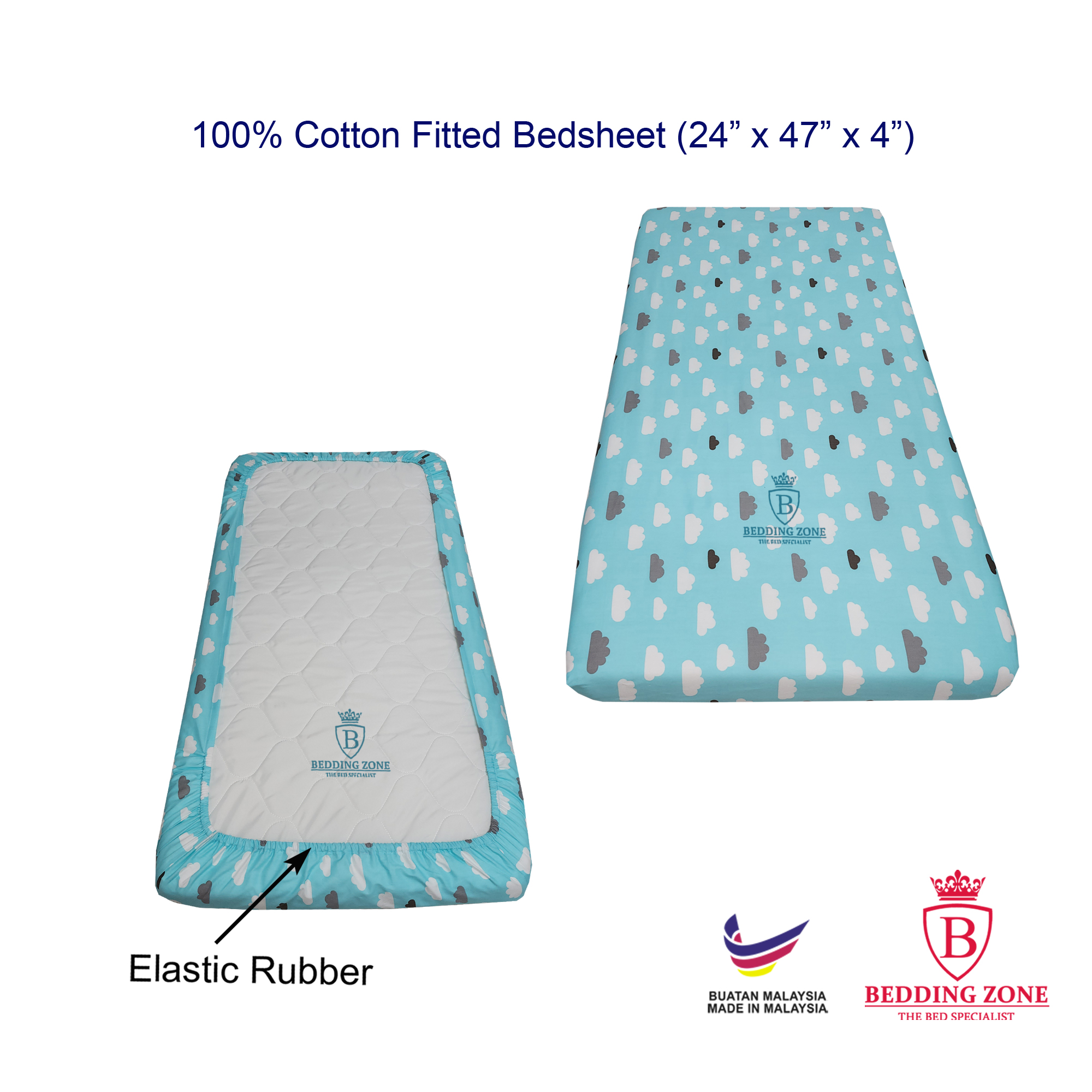Children Mattress with PVC Cover (Size 60cm x 120cm x 9cm) Tilam PVC ...