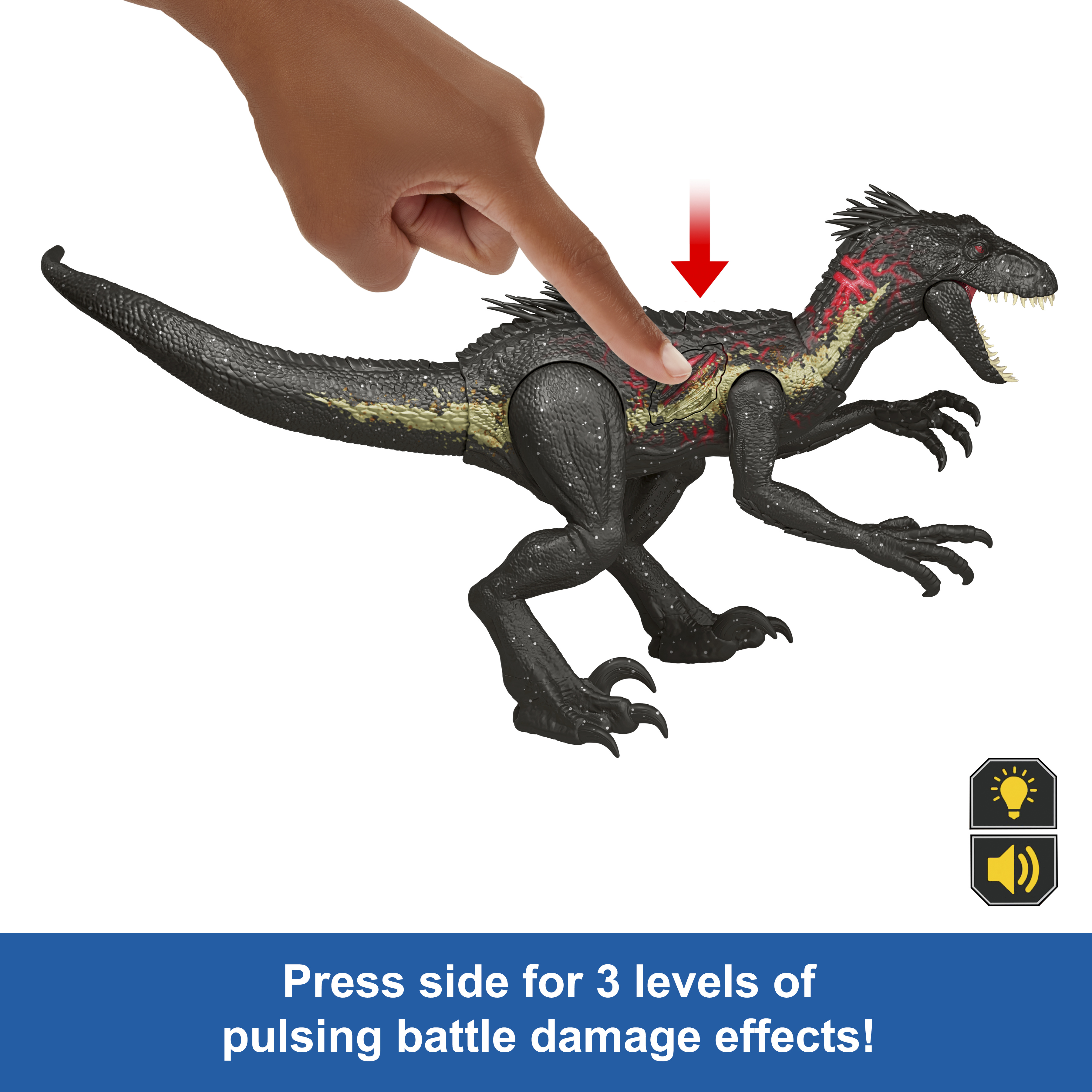 Jurassic World Ultimate Damage Indoraptor with Sound (JCG26) | Shopee ...