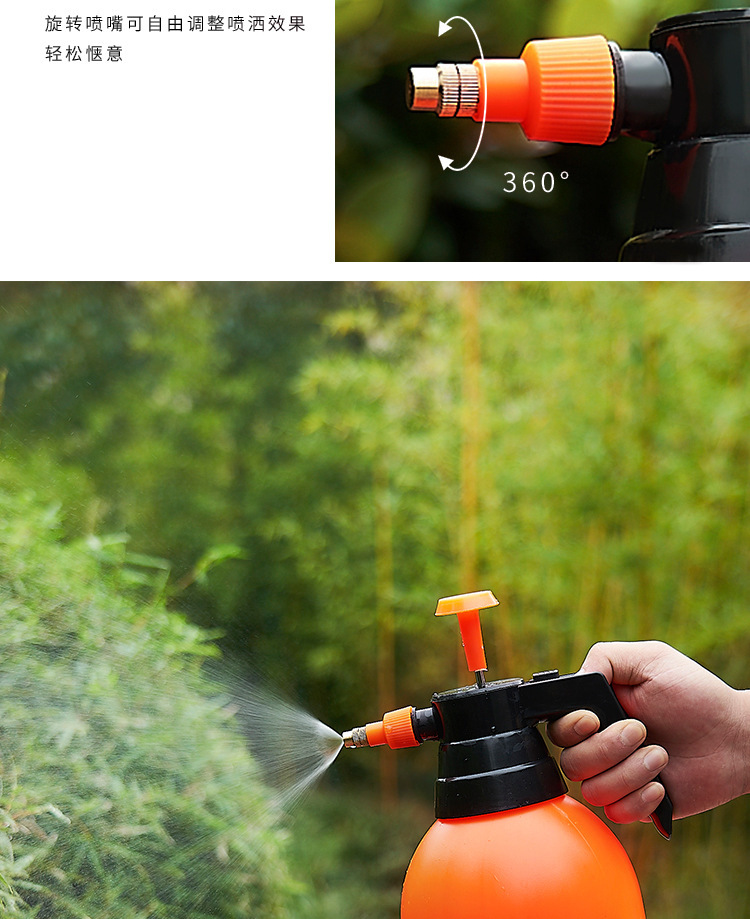 2 Liter Multi-Purpose Pressure Hand Pump Sprayer Gardening Tool Water ...