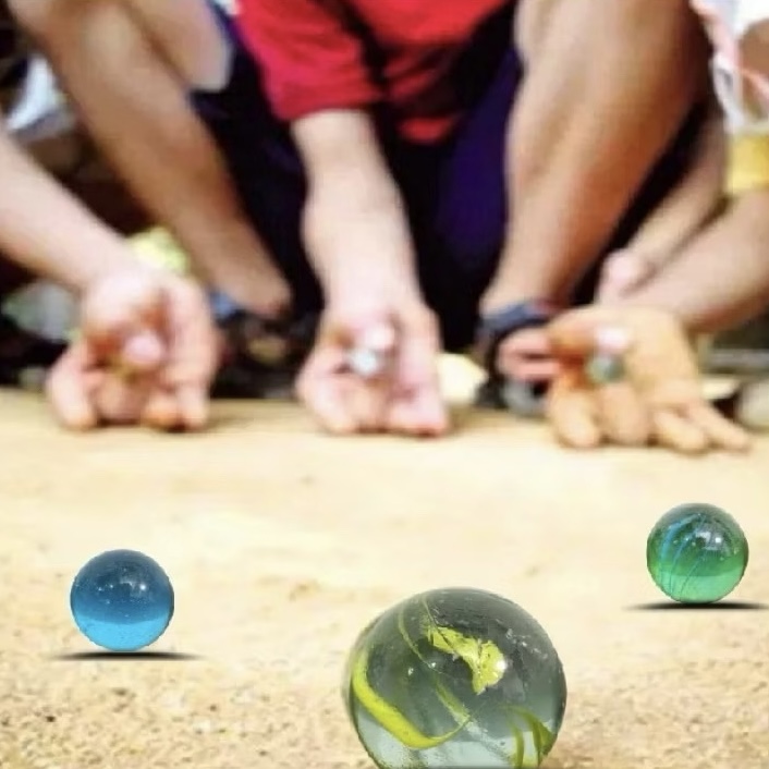 16mm Glass Marble Crystal Ball Decoration Aquarium Congkak Guli Green ...