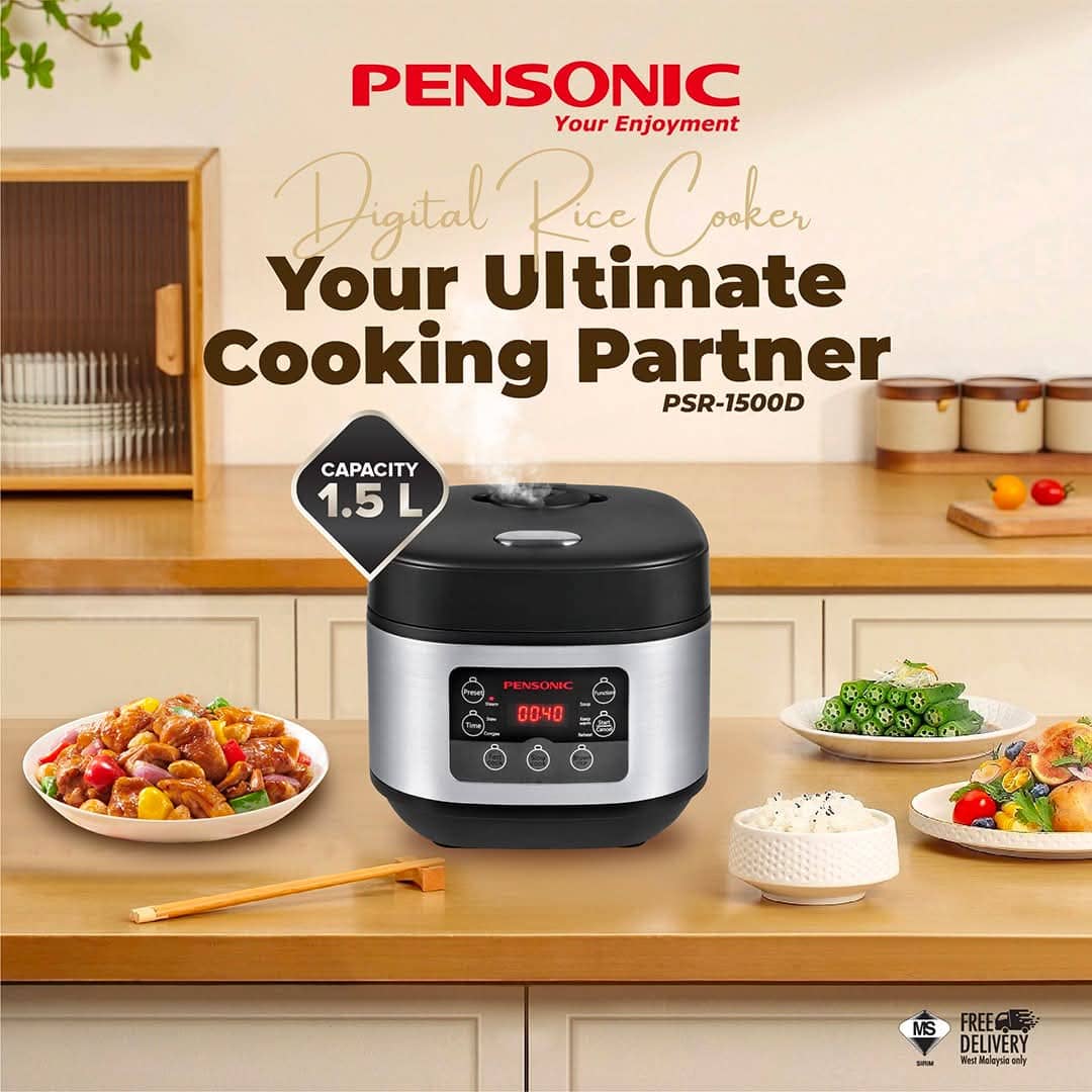PENSONIC DIGITAL RICE COOKER 1.5L PSR-1500D | Shopee Malaysia