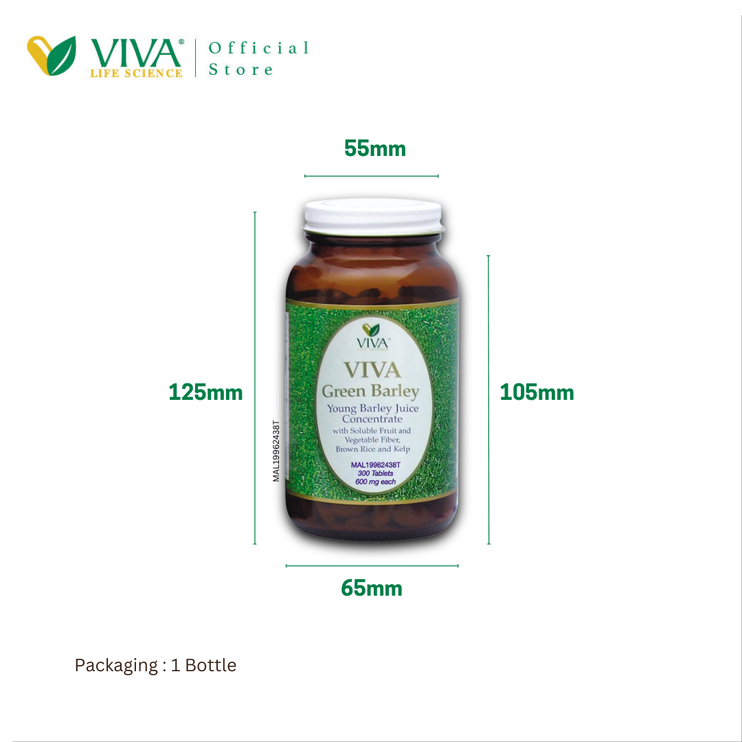 VIVA Green Barley Tablet (600mg x 300 tablets) | Shopee Malaysia