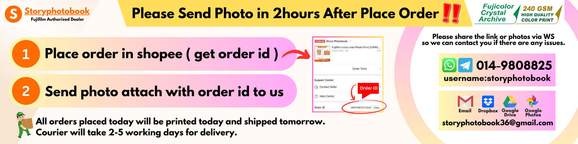 5R,6R,A4,8R,8RW,10R,10RW Photo Print(Fujiiflm Photo Paper) | Shopee ...