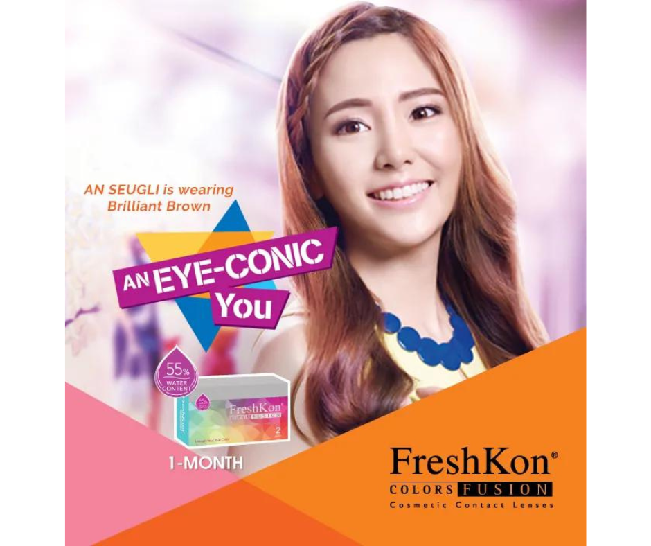 evo FreshKon COLORS FUSION Monthly Contact Lenses 2 pcs (-0.00 to 10.00 ...