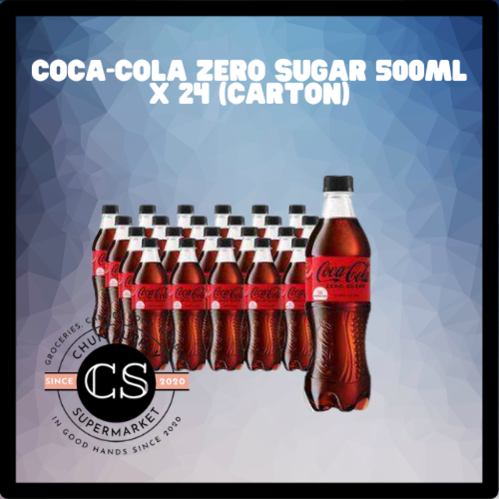 Coca-Cola Zero Sugar 500ml x 24 (CARTON) | Shopee Malaysia