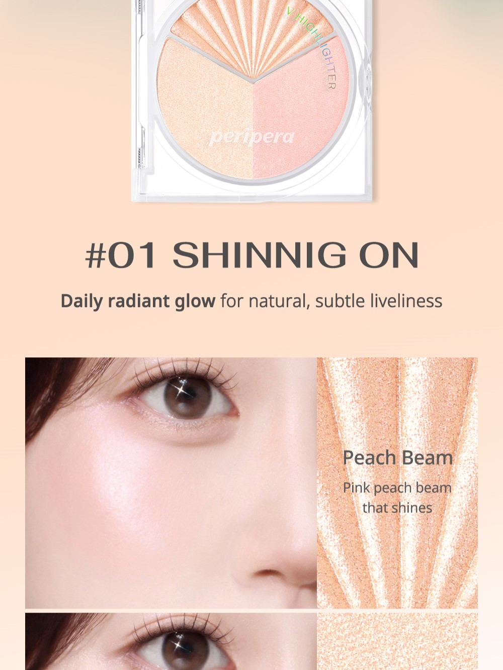 PERIPERA V Highlighter (AD) - 3 Color to Choose | Shopee Malaysia
