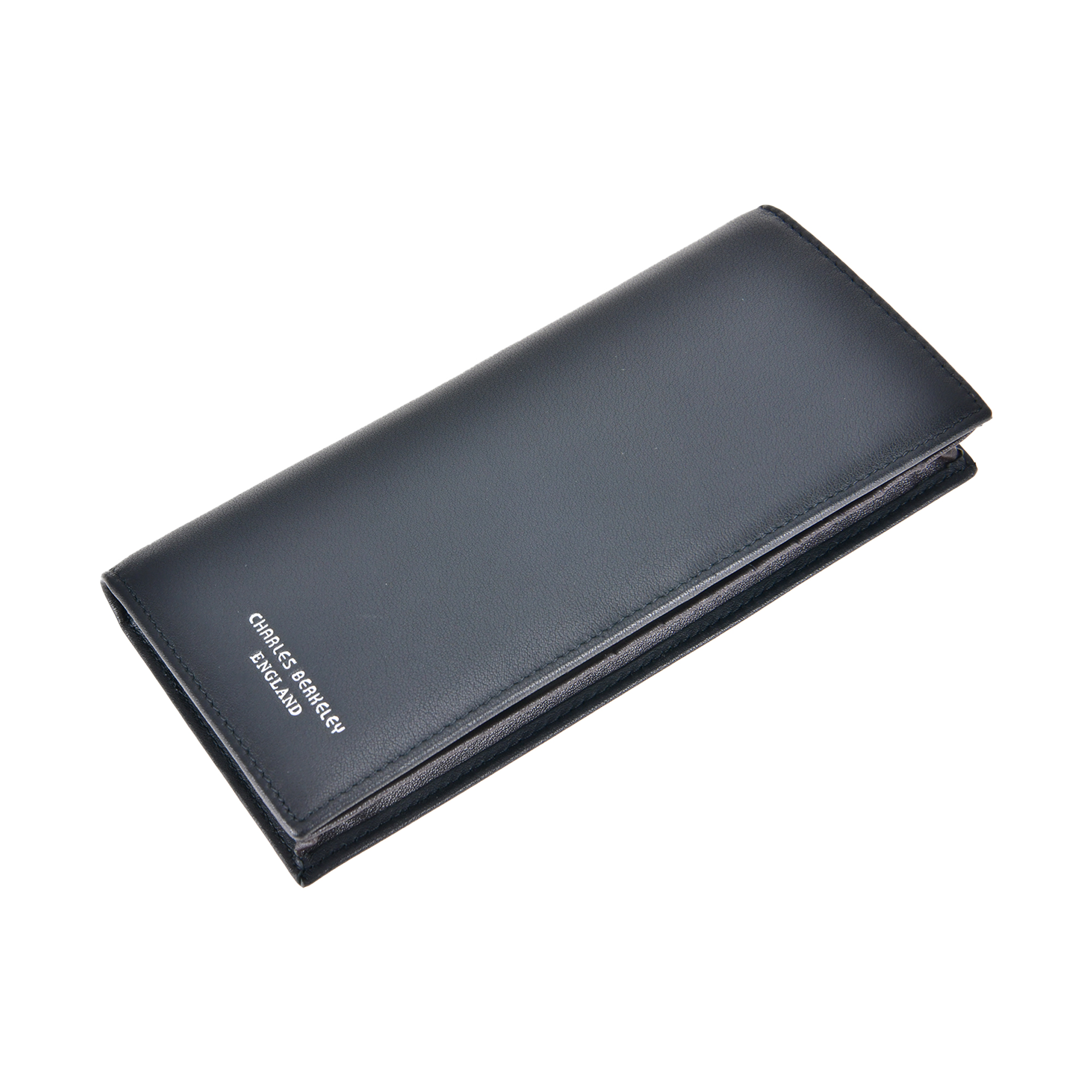 Charles Berkeley MASON-EX Luxury Leather Long Bi-Fold Wallet 12 Card ...