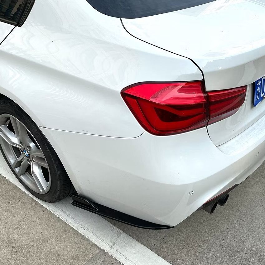 BMW F30 Front Canard Back Splitter MAD Style Fog Lamp Cover For M sport ...