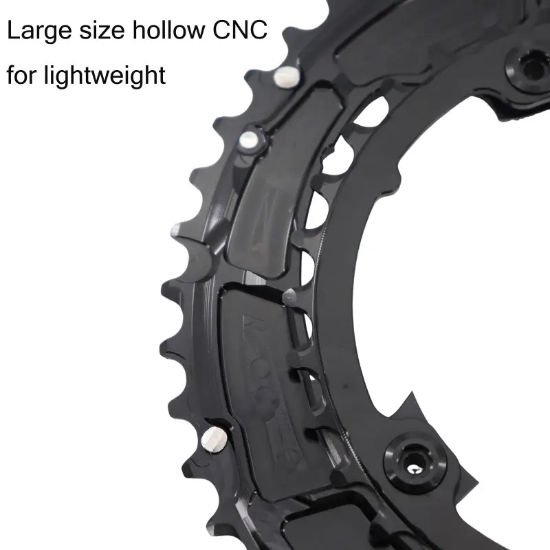 STONE BCD107x4 2X Double Round Chainring for SRAM Rival AXS Flattop 12 ...