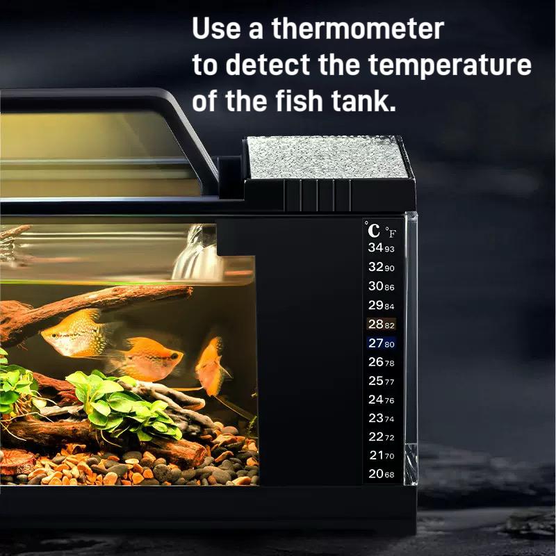 South American fish tank side filter small desktop aquarium set with ...