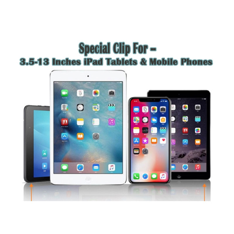 Floor Stand Tablet Phone Stand Monopod Bed Mount Holde 可伸缩调节高度55cm ...