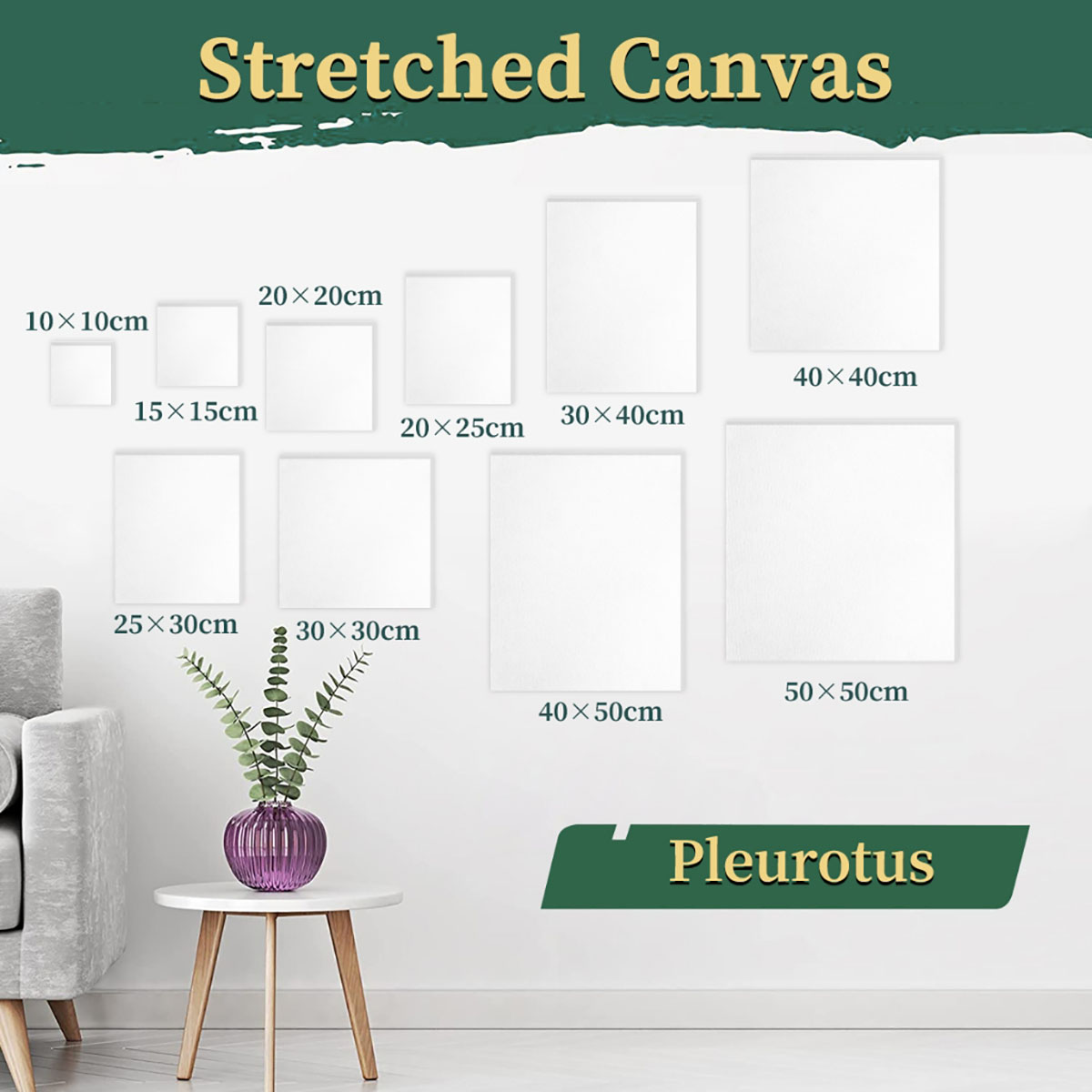 Stretched Canvas Board Frame / kanvas lukis / drawing canvas / Lukisan ...