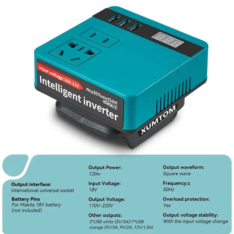 COD Power Converter Penukar DC 21V to 220V Car Power Inverter Power ...