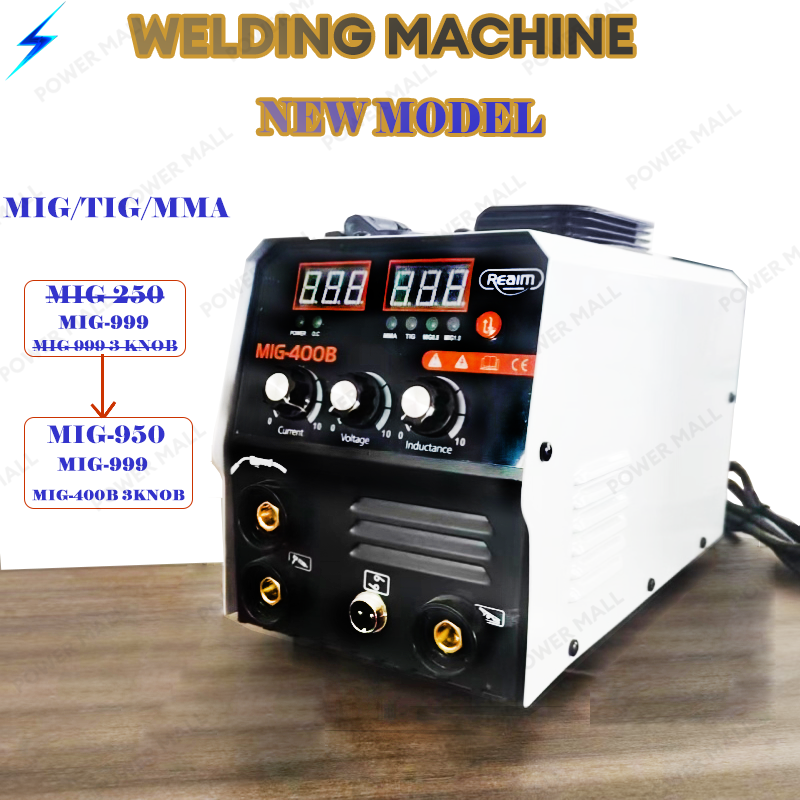 Welding Machine Gasless Mig Weldings Set MIG/TIG/MMA 3 in 1 MIG Welder ...
