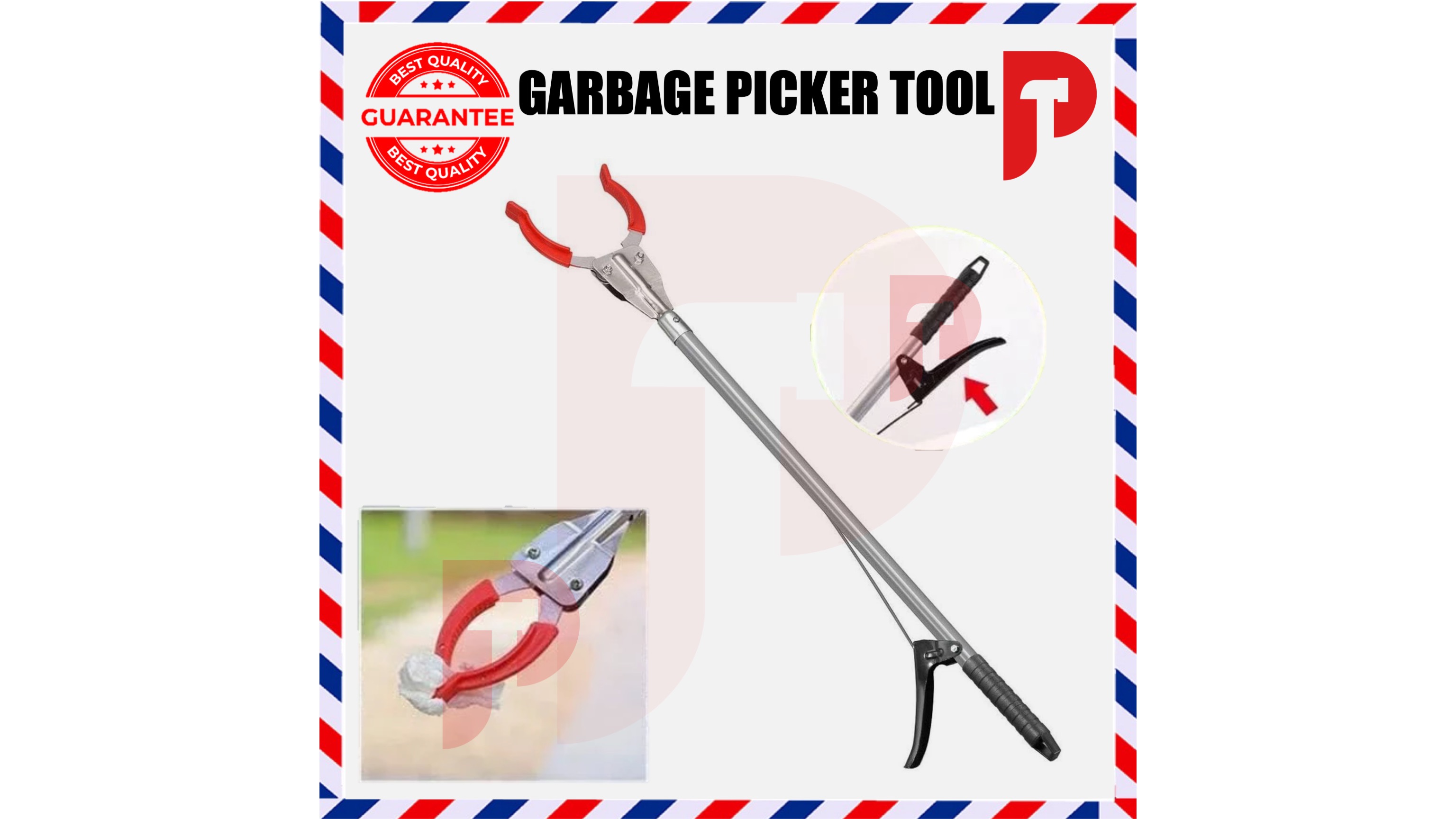 Heavy Duty Garbage Picker Tool 🔥 Ready Stocks 🔥 (Steel) Trash Picker ...