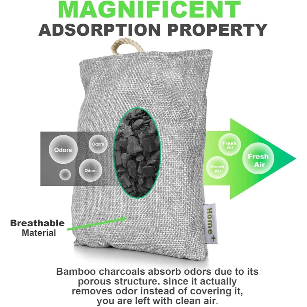 Stylish Bamboo Charcoal Bag Air Freshener Refresh Air Remove Moisture ...