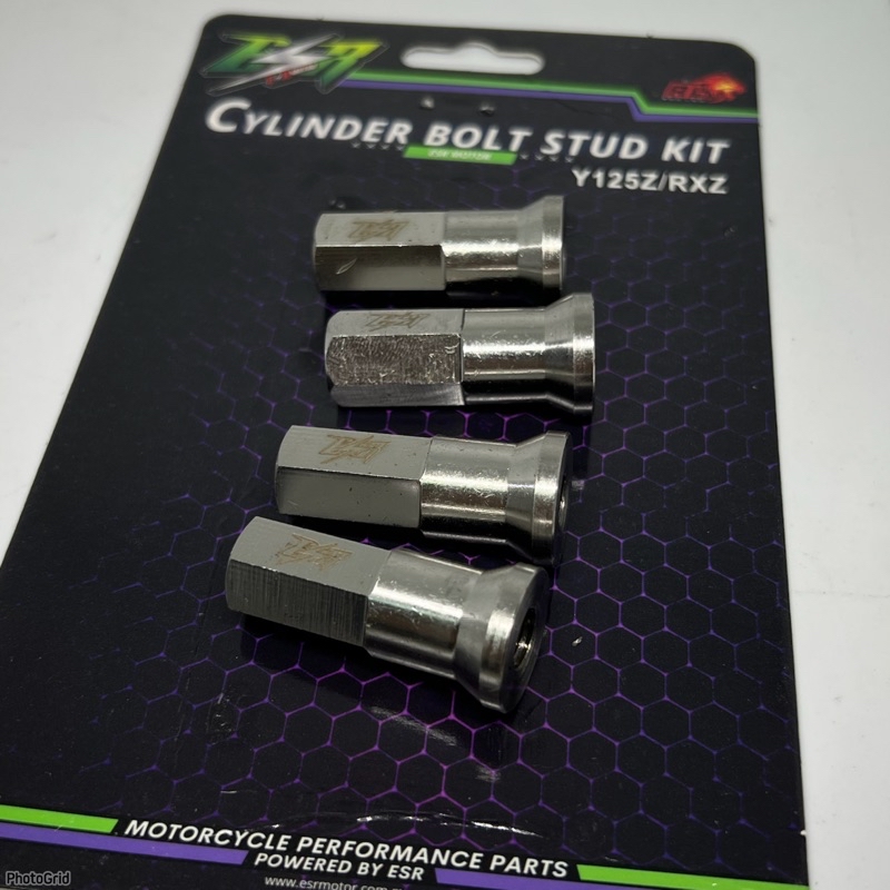 Tiang Head Stainless Steel RXZ 125Z STUD NUT Kit ESR Motor Head Block ...