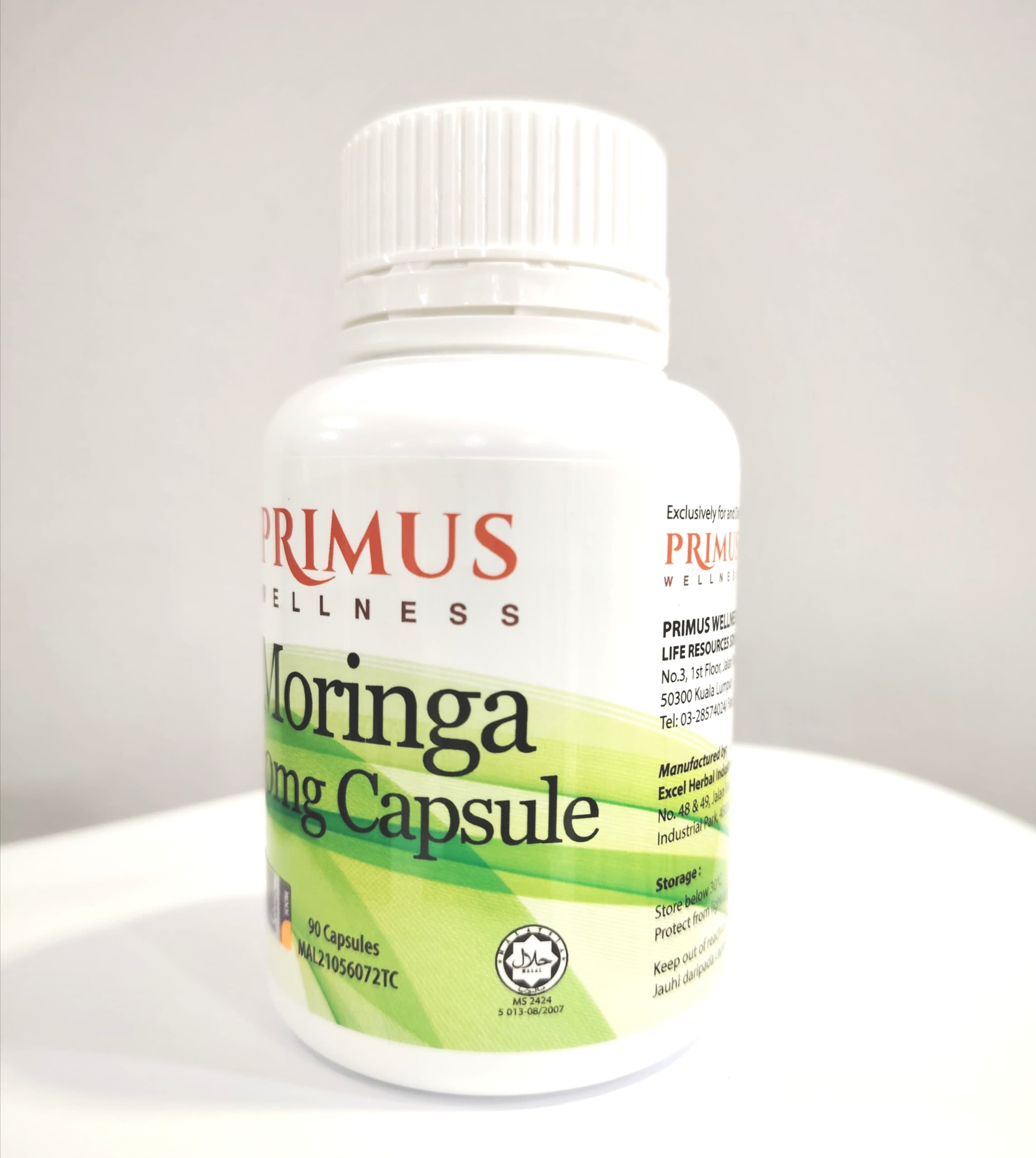 (KKM & HALAL APPROVED) Primus Wellness Moringa Leaf Vegan Capsules With ...