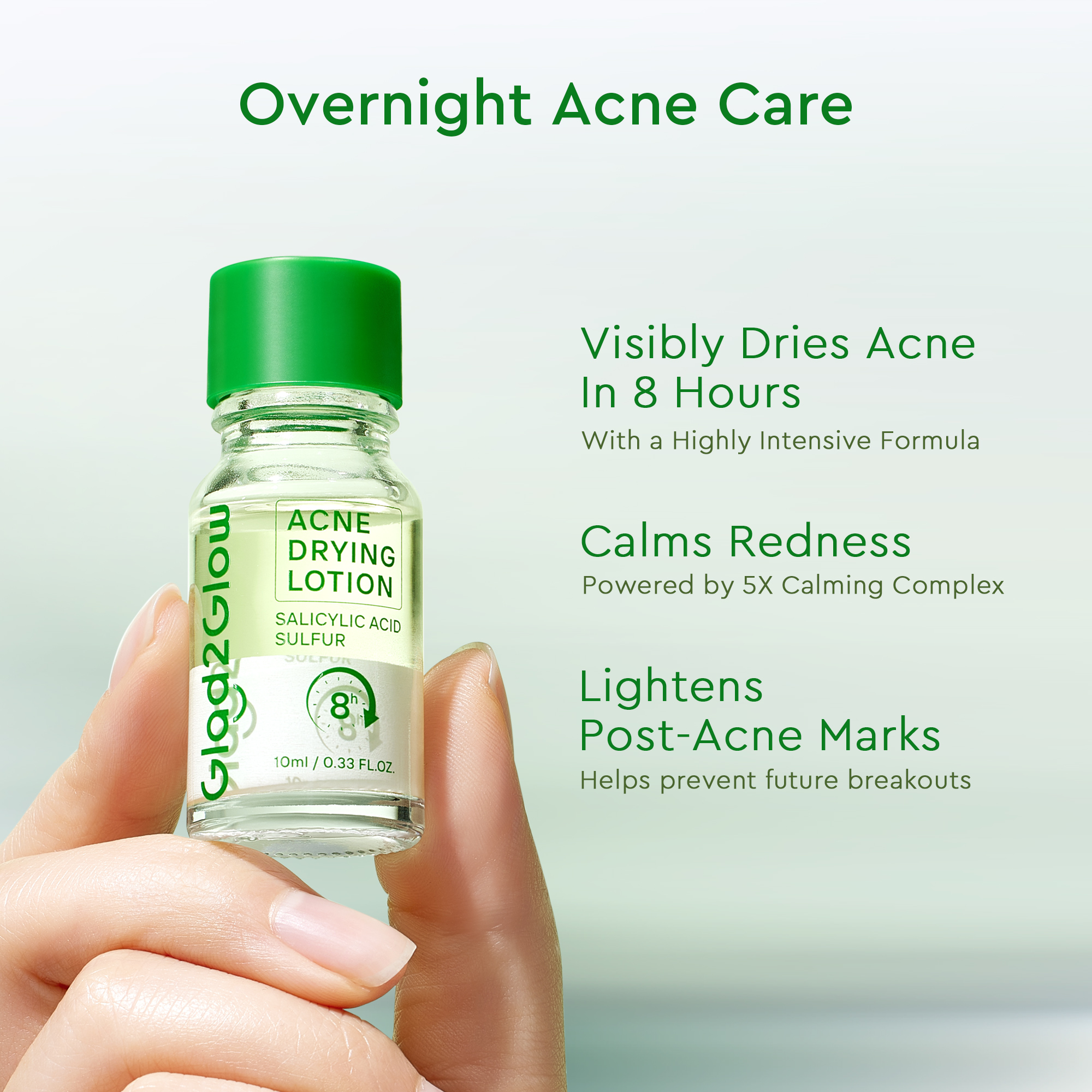 【HOT】Glad2Glow Acne Drying Lotion Calms Acne Treament Salicylic Acid ...