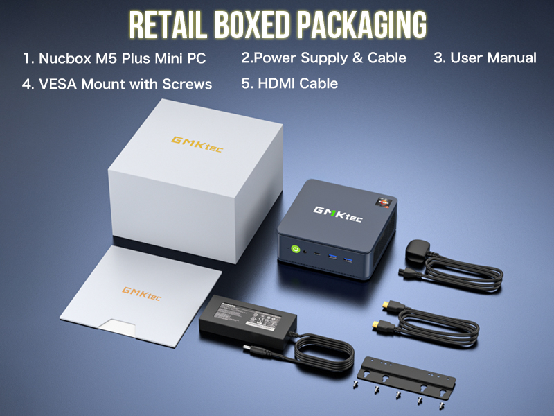 GMKtec Mini PC M5 Plus AMD R7 5825U DDR4 3200MHz SSD PCIe 3.0 2280 ...