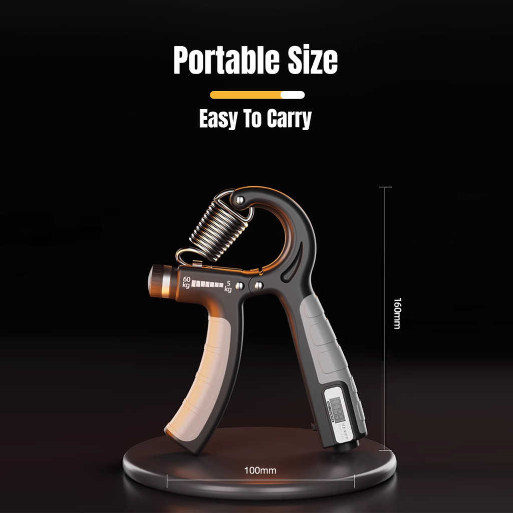 5kg-60kg Adjustable Hand Grip Gripper Fitness Hand Exerciser Grip with ...