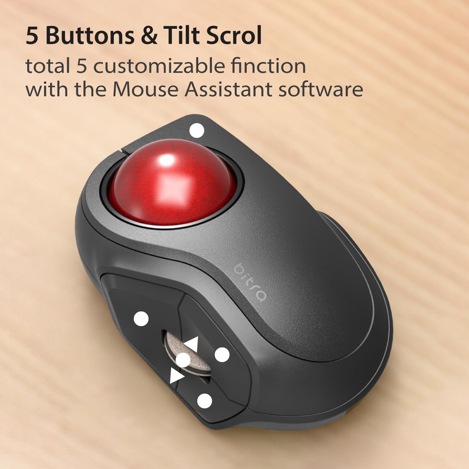 ELECOM Deft-Pro Professional Ergonomic Mouse - Trackball Wireless ...